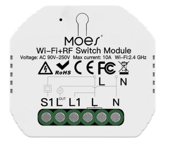 MOES Smart modul switch, ZigBee, 1G, podžbukni – az-smart.hr